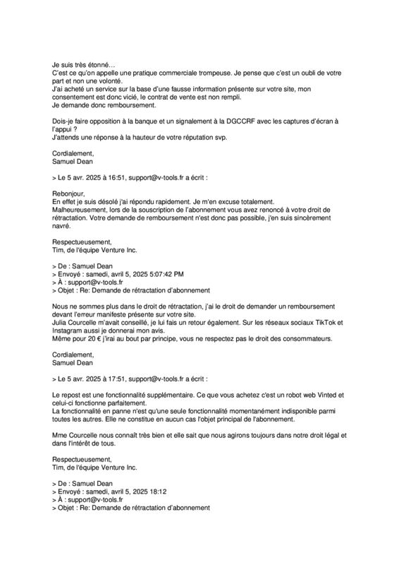 V-tools.fr | Contact@v-tools.fr | Venture | 1 signalement
