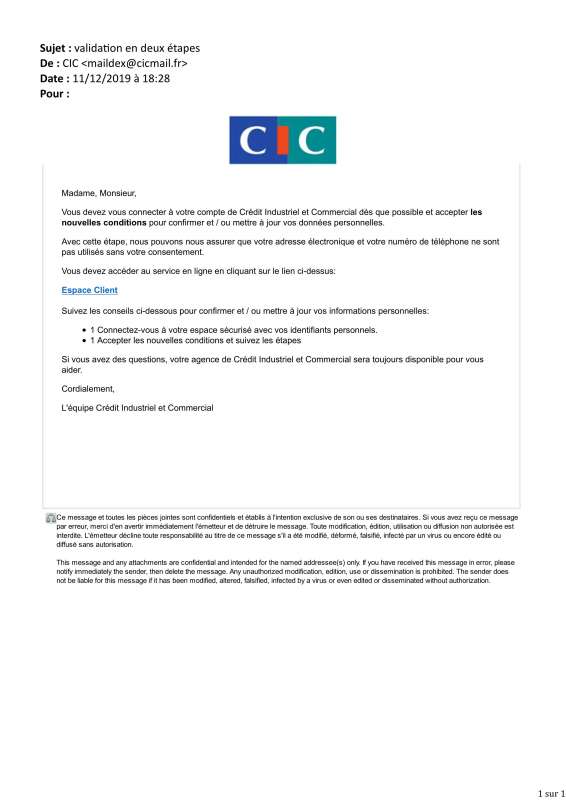 Crédit Industriel et Commercial - CIC | 2 signalements | 3 commentaires