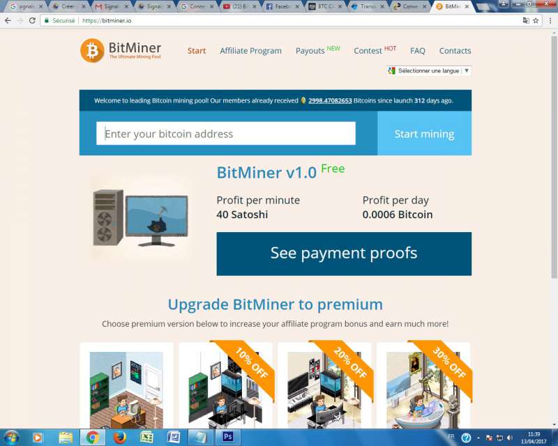 Bitminer.io | Bitminerio@gmail.com | Bitminer et startminer | 1 signalement